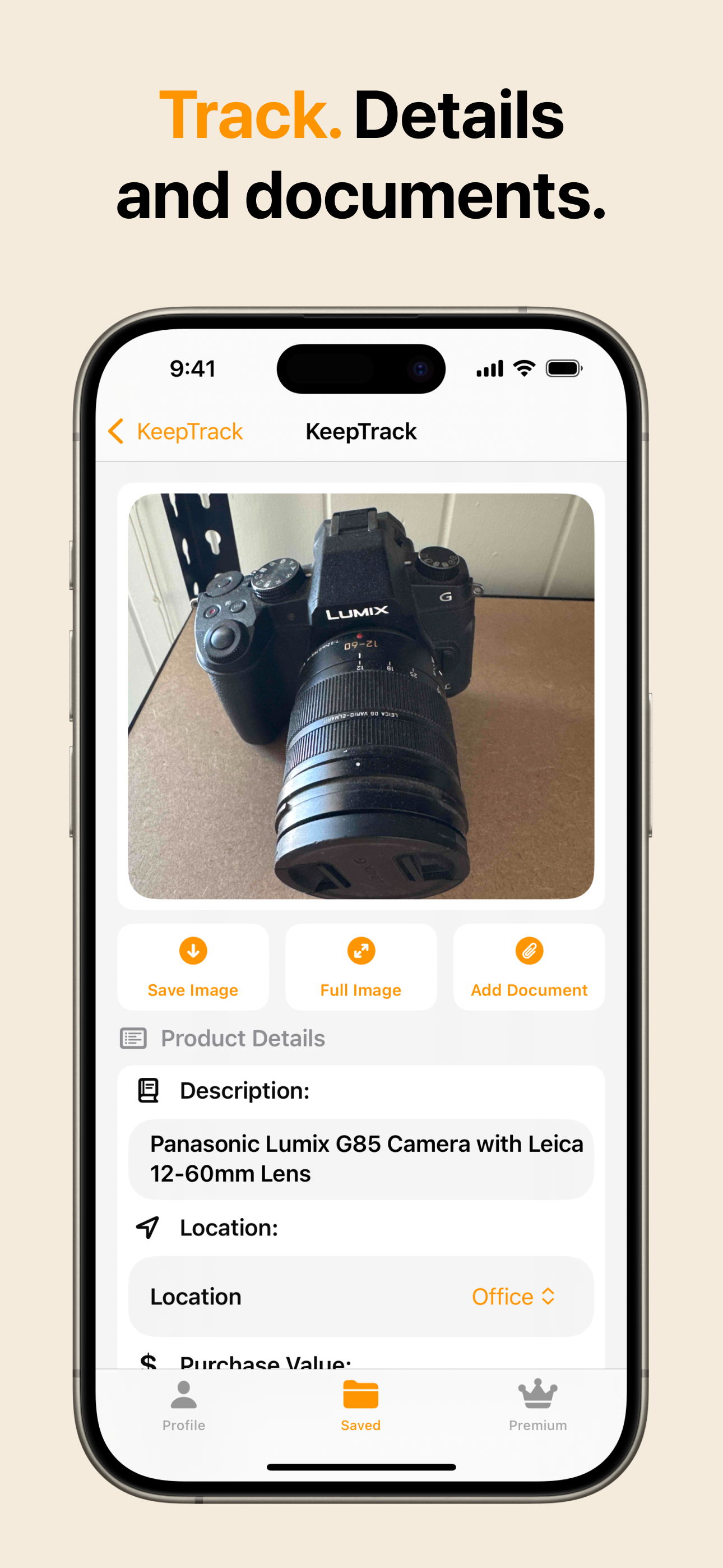 Keeptrack Home Inventory App